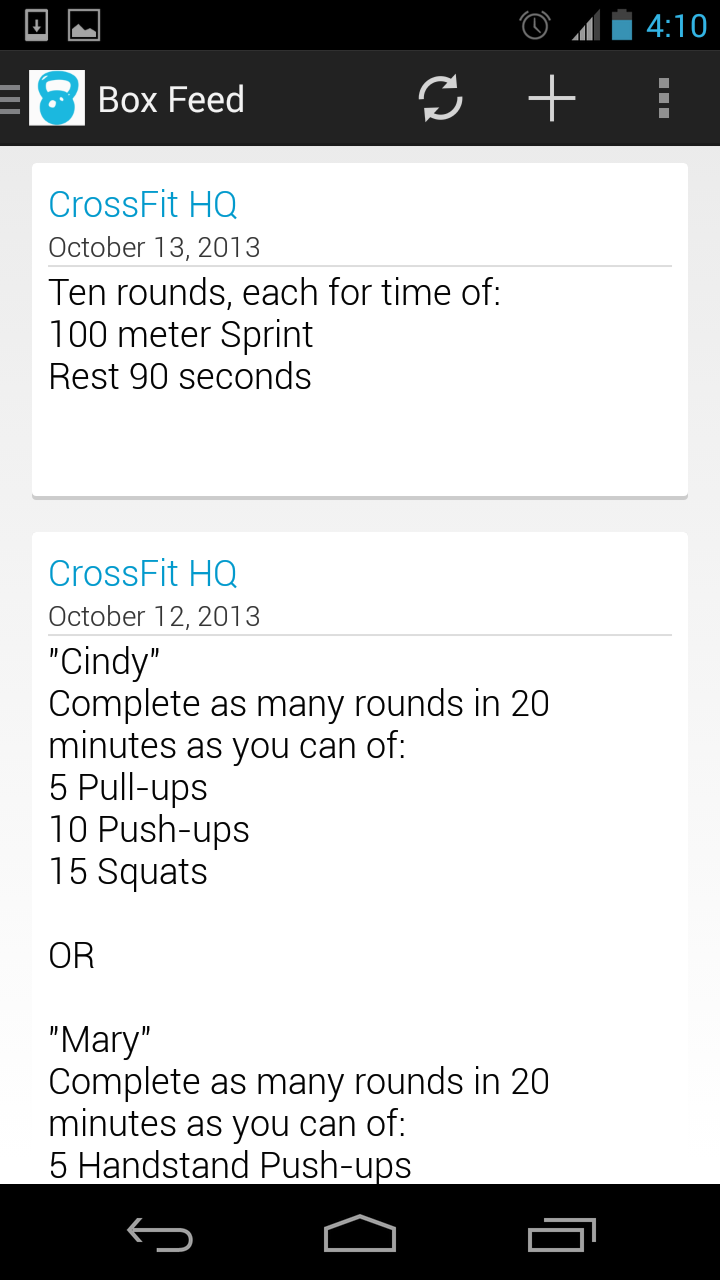 CROSSFIT WOD TRACKER - App on Amazon Appstore