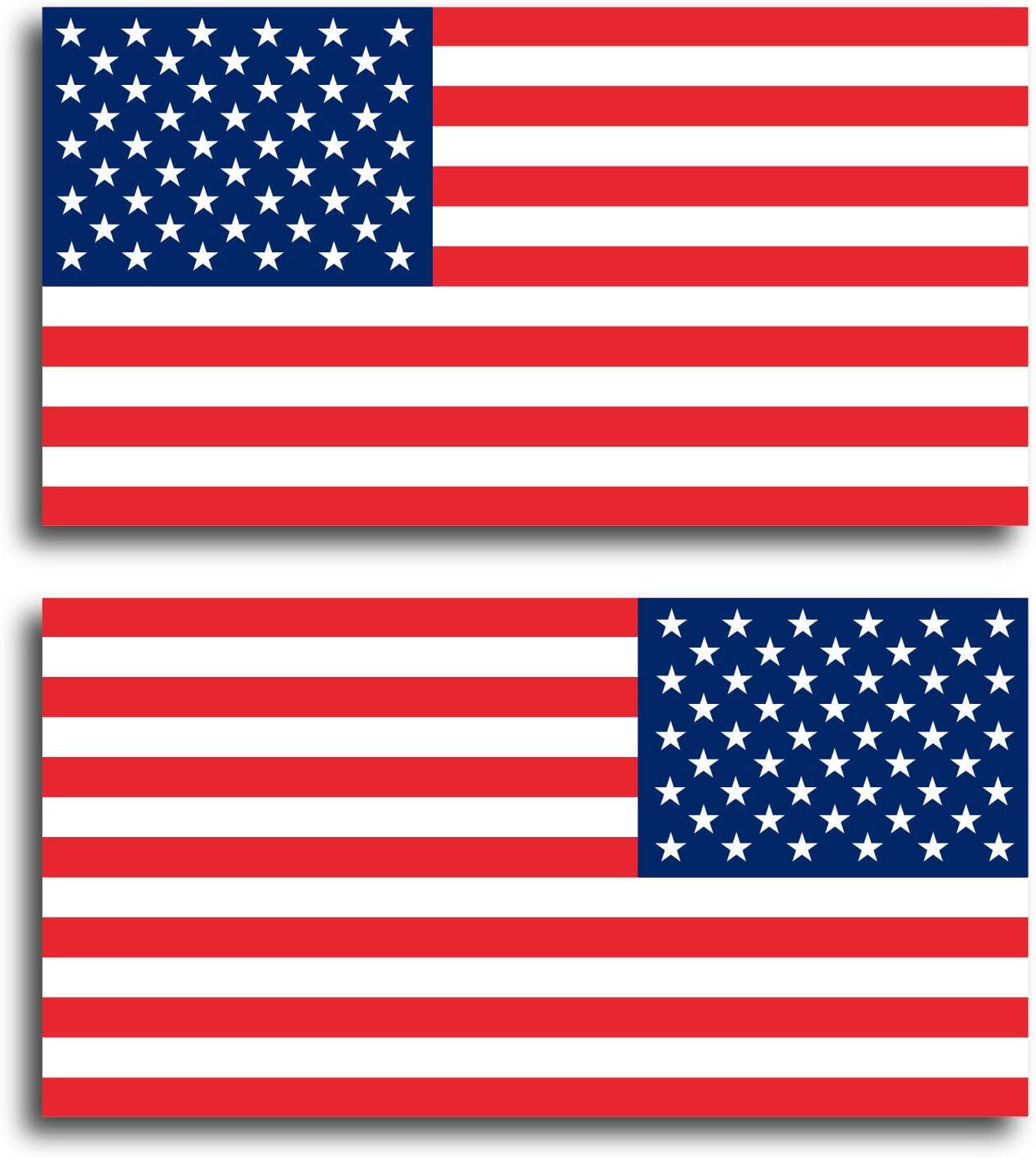 Amazon.com - Sonic Print Reflective American US Flag Sticker Decal ...
