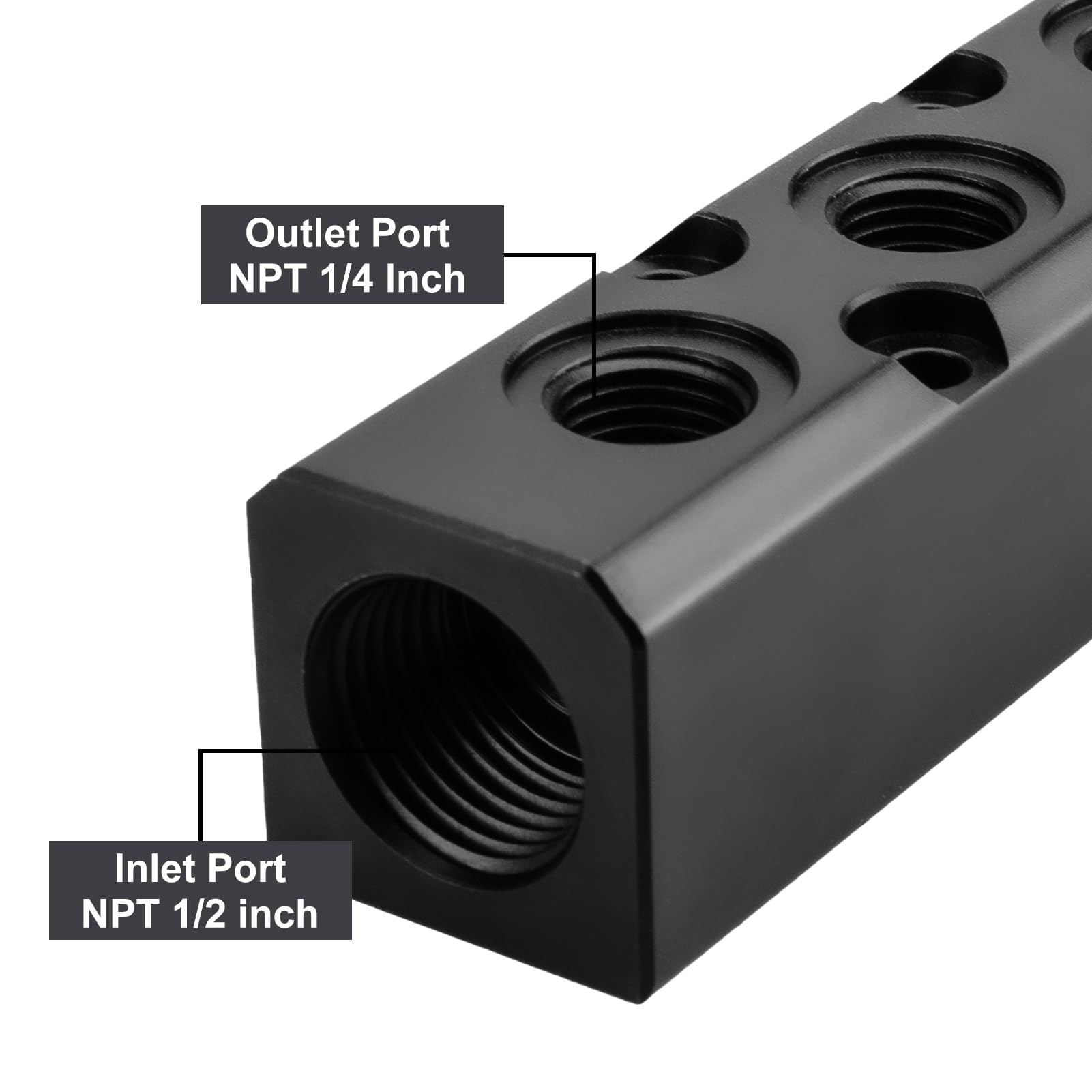 Snapklik.com : Air Manifold, 3 Way 5 Port Air Compressor Manifold, Air ...