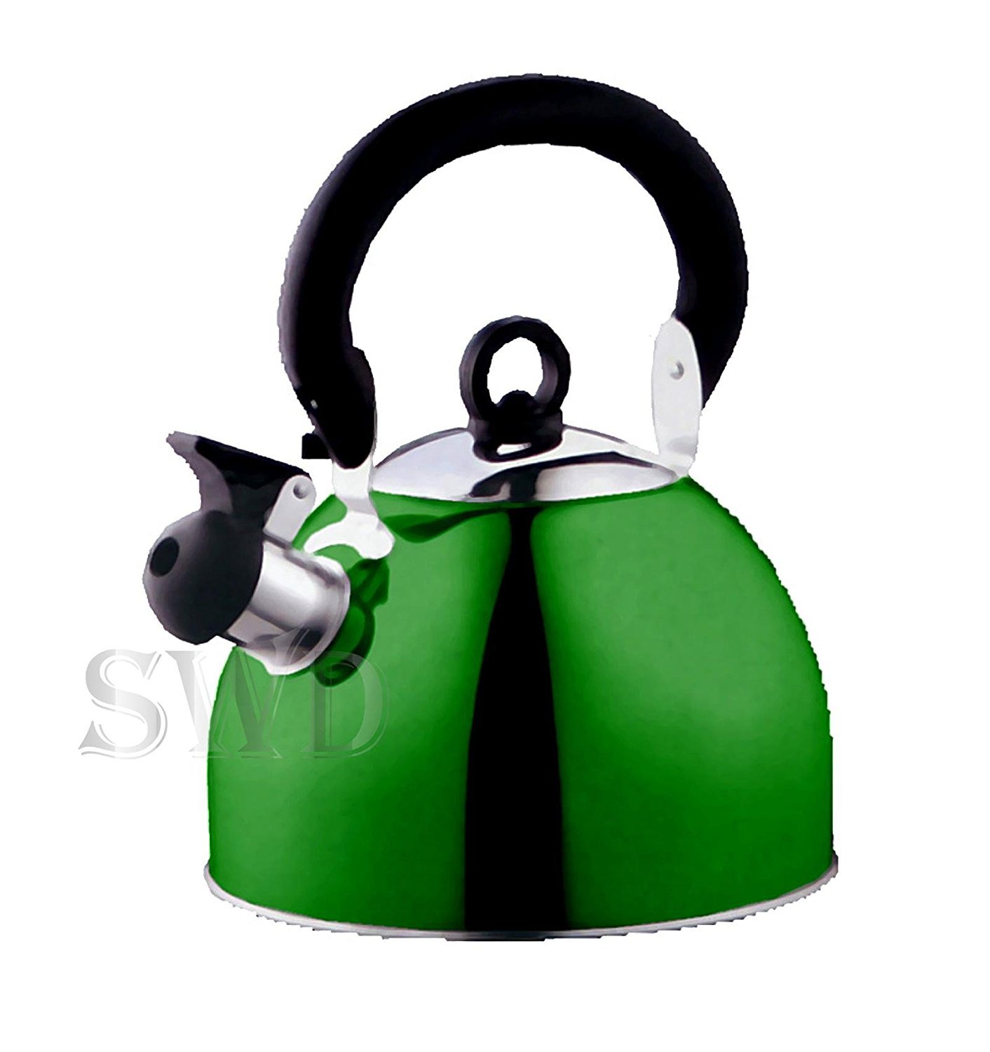 Prima 2.5L Stainless Steel Portable Whistling Kettle Dark Green ...