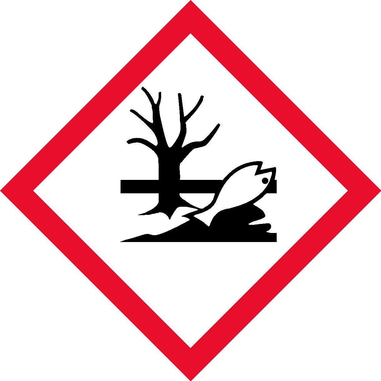 Buy OSHA Compliant, GHS Environment Pictogram, Environmental, Red ...