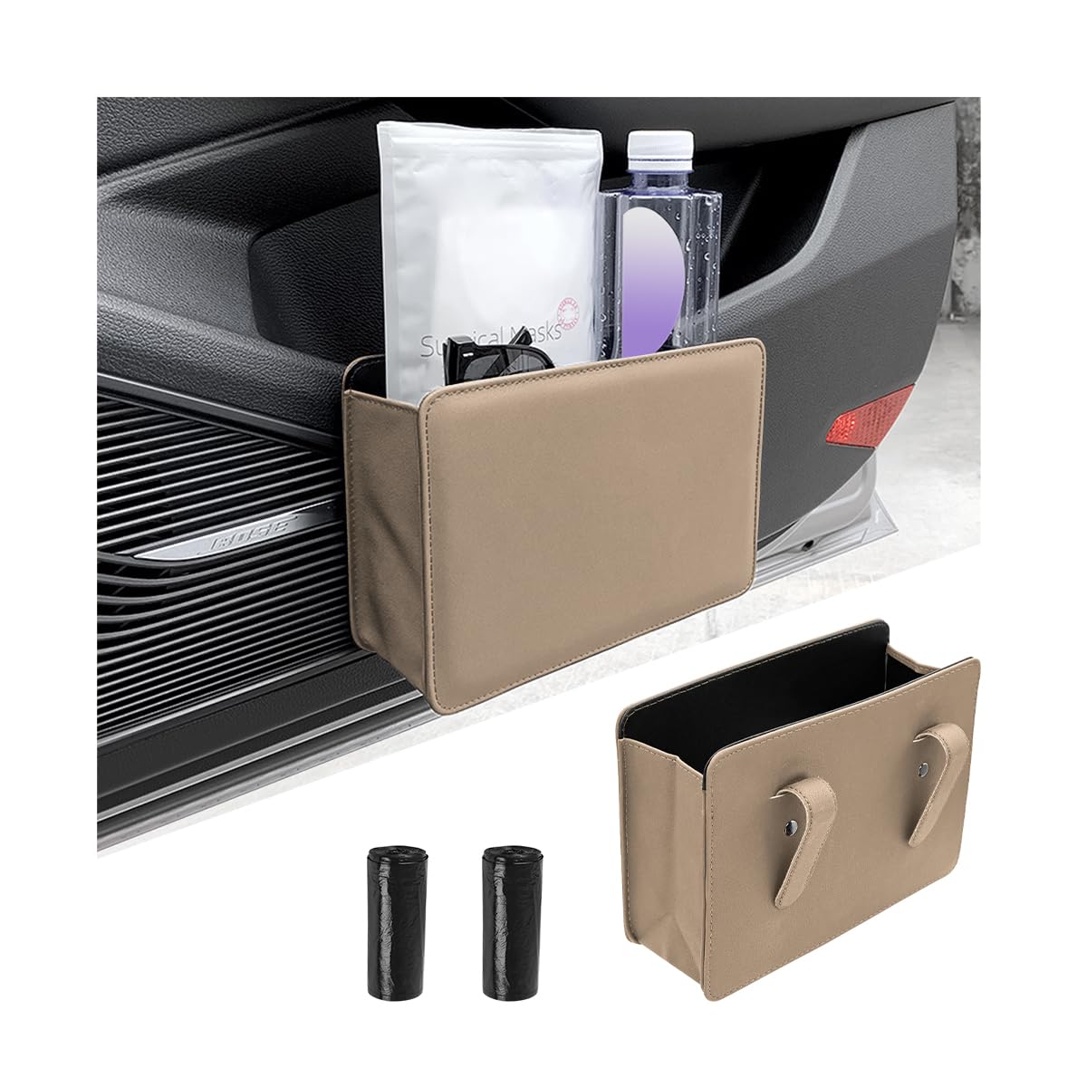 Amazon.com: Osilly Car Trash Can, Auto Foldable Waterproof Leakproof ...