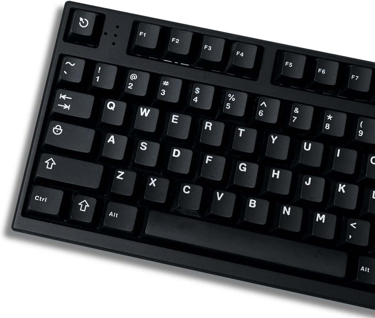 Black WOB Keycaps Doubleshot Cherry Profile 121 Keys Custom Minimalist ...