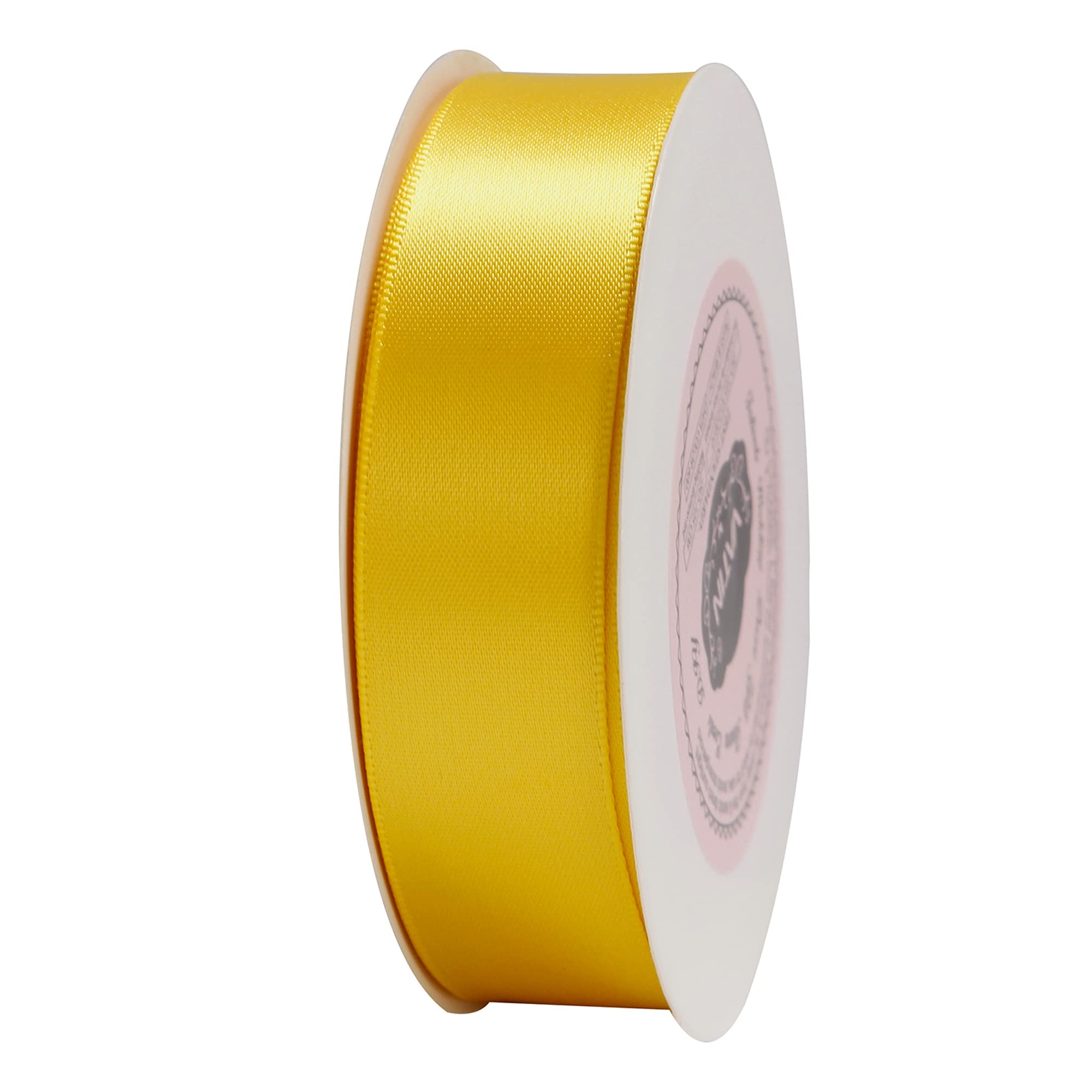 Snapklik.com : VATIN 7/8 Inch Wide Maize Yellow Single Faced Polyester ...