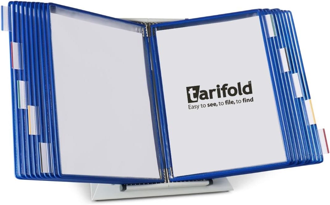 Amazon.com : Tarifold Black Line Desktop Reference System with 10 Green ...