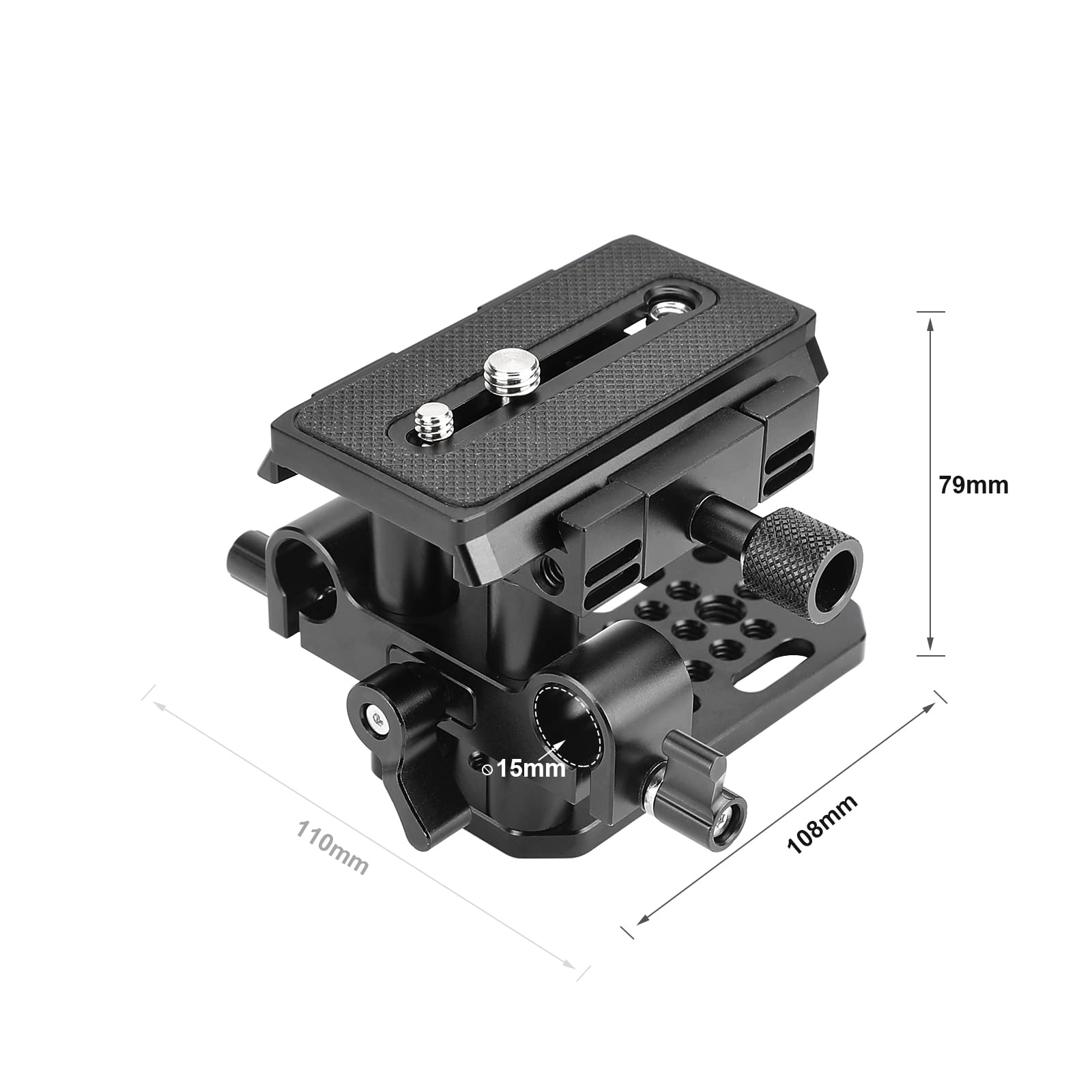 SZRIG Quick Release Mount Base with Tripod Baseplate & 15mm LWS Rod ...