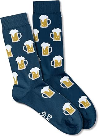Men's Socks Beer Drinking Design Pattern Present Gift Keepsake for Him ...