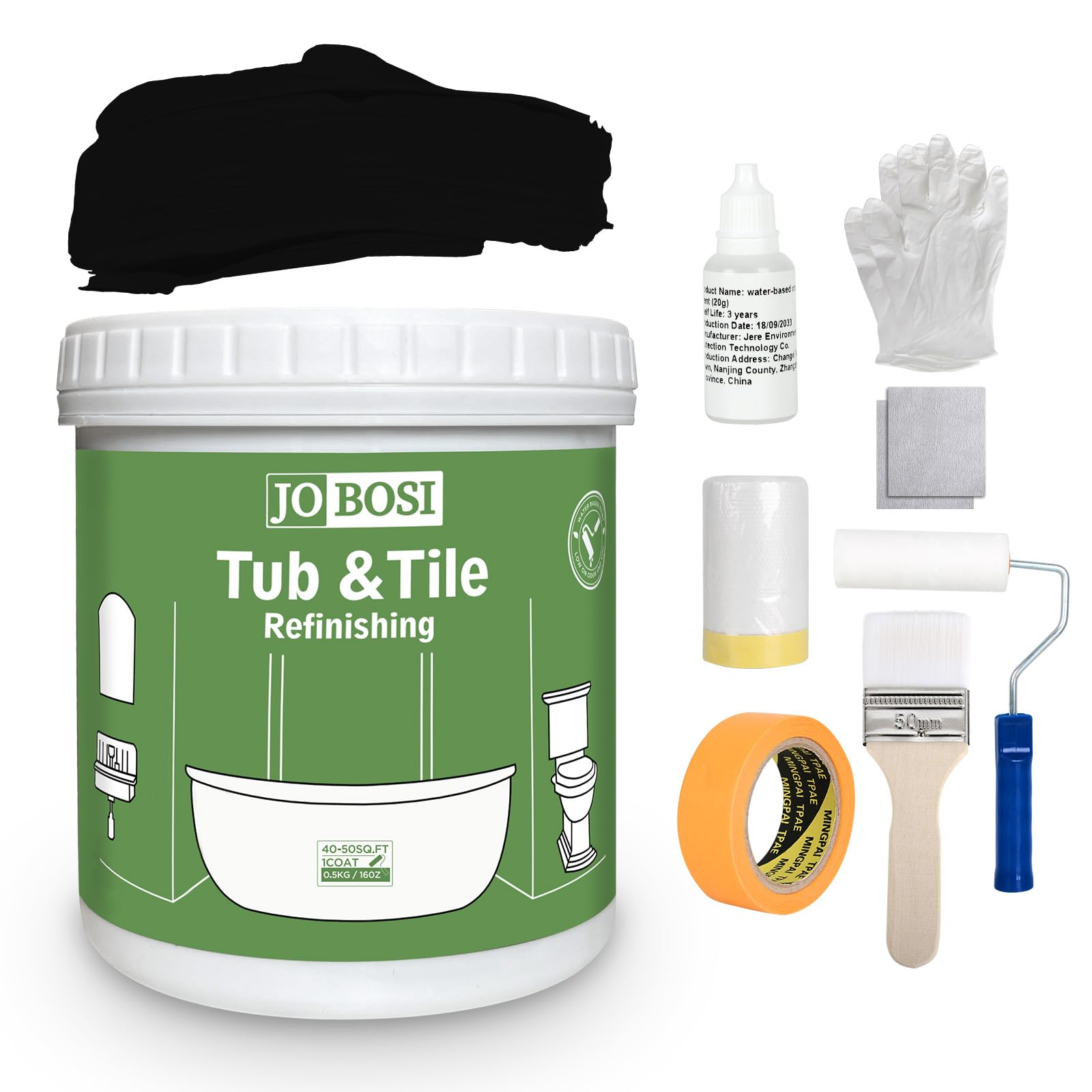 Amazon.com: Waterbased Tile Paint and Tile Refinishing Kit 25-30sq.ft ...