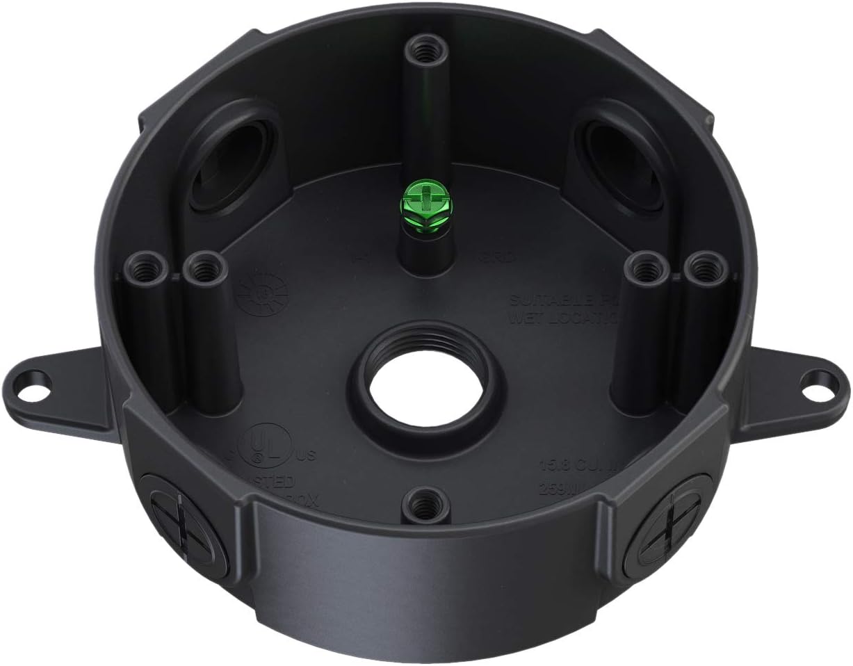 RAB Lighting RAB VXCA Weatherproof Round Box, Bronze - Electrical Boxes ...