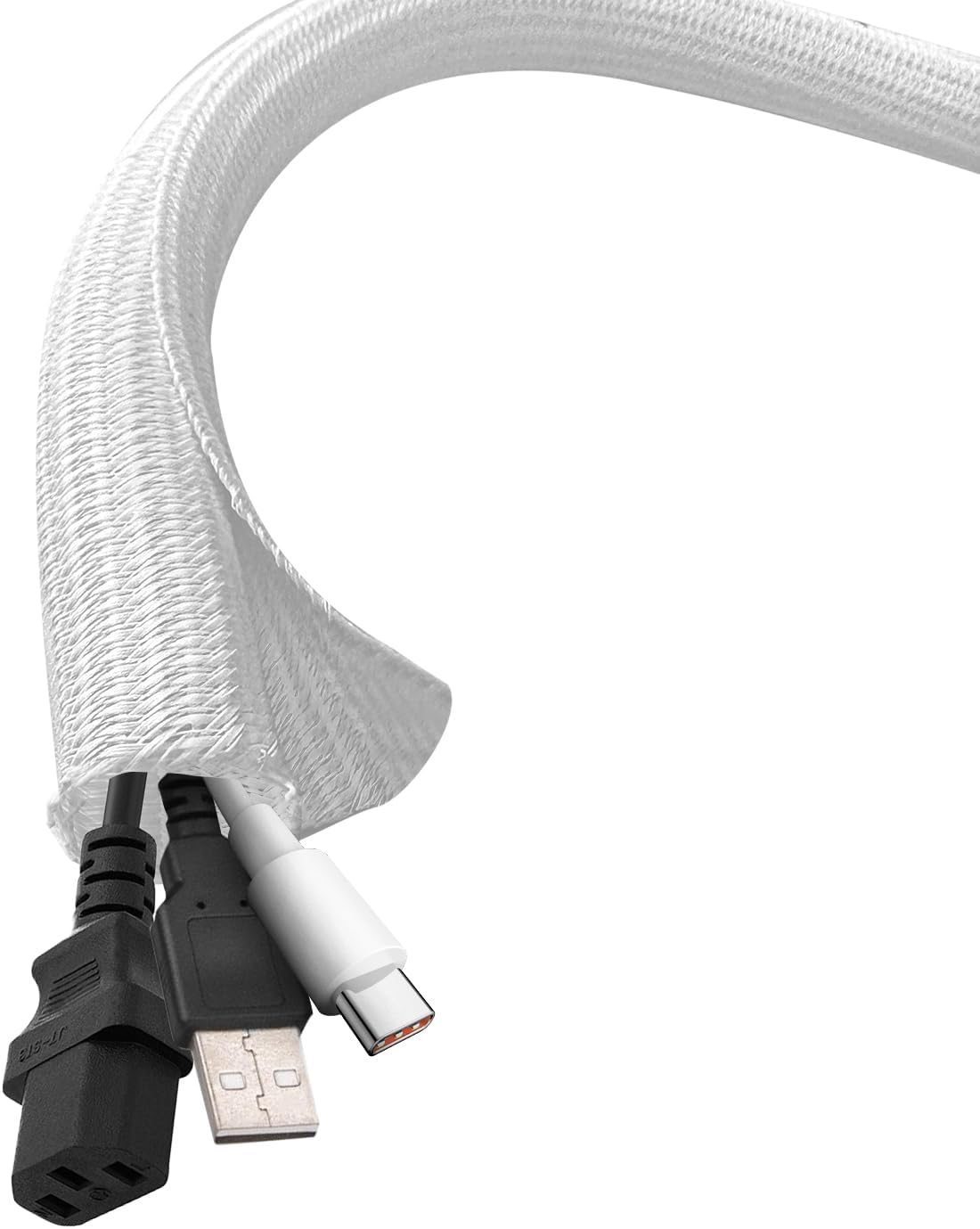 Romon 3M Manchon de Cache Câble, 13-20mm Réglable Gaine Câble Tressée ...