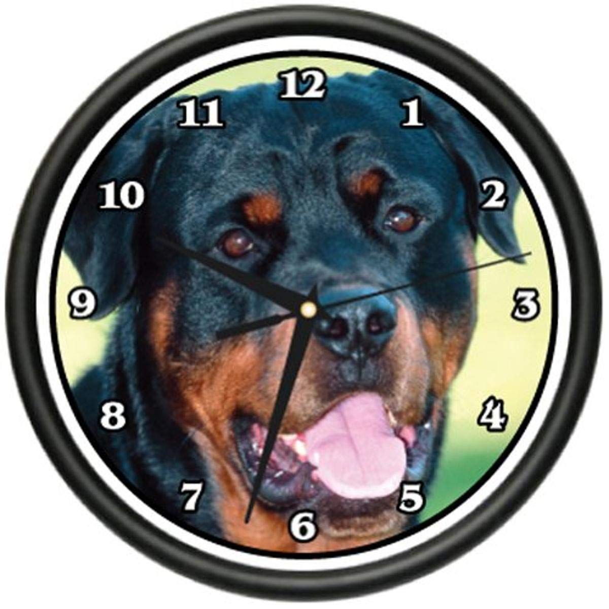 Amazon.com: Rottweiler Wall Clock Dog Doggie pet Breed Gift : Home ...