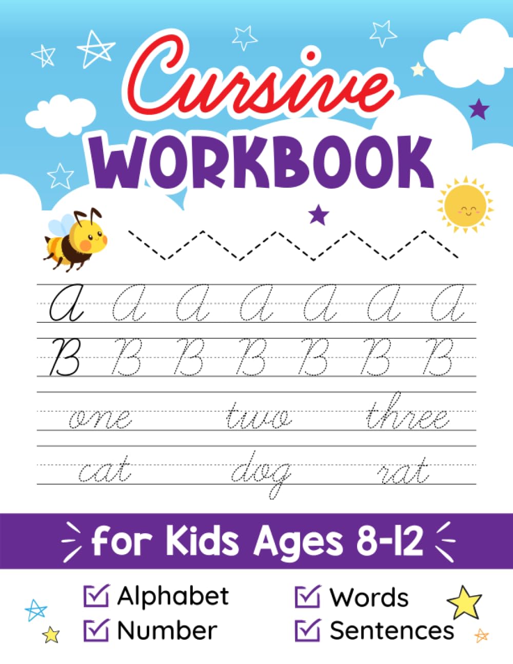 Cursive Workbook for Kids ages 8-12: Transformative Handwriting ...