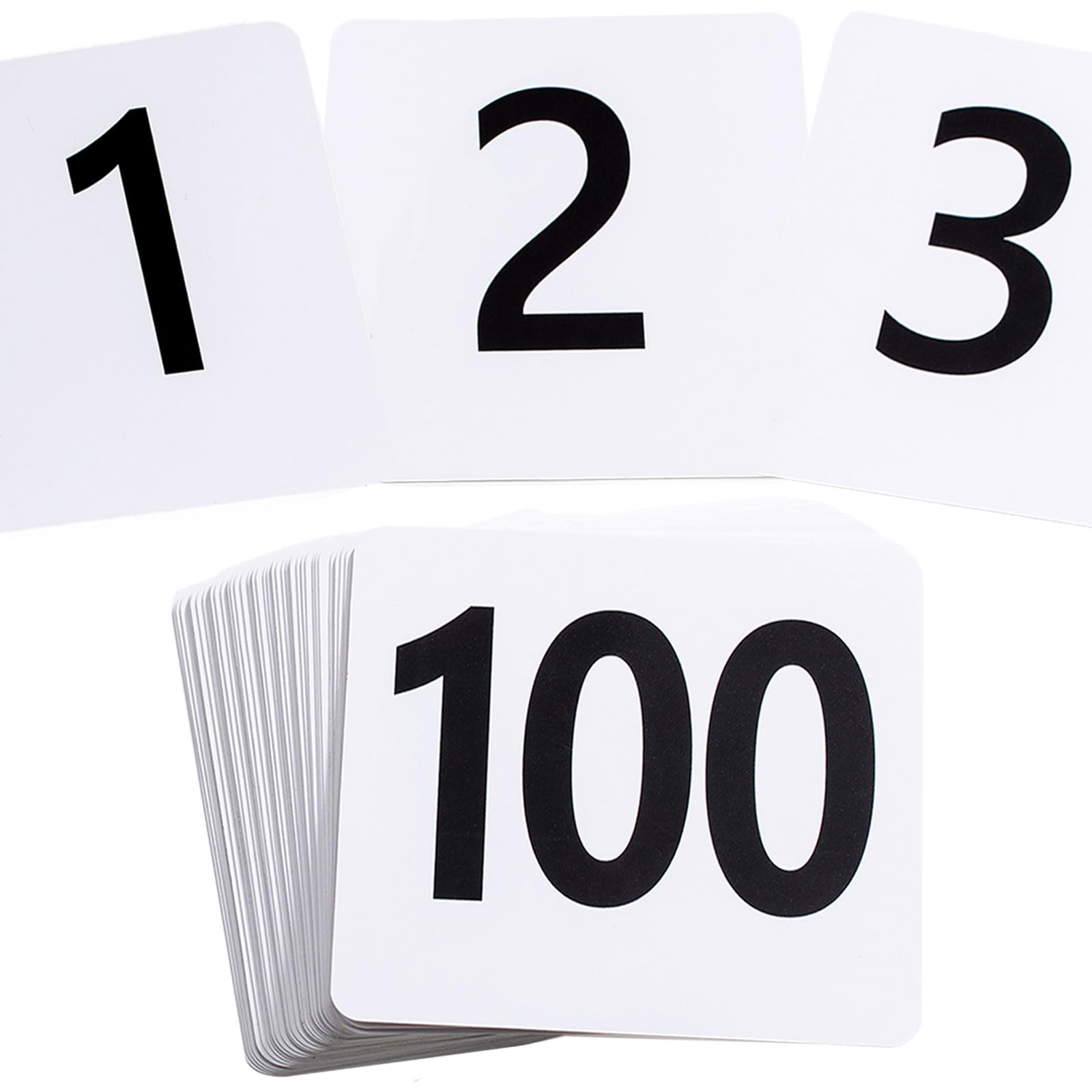 Amazon.com: 100Pcs Table Numbers 1-100, 3.7x4 Inch Plastic Table ...