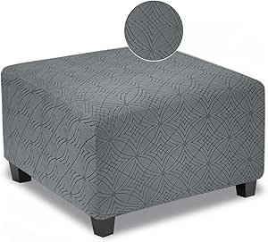 Amazon.com: TOPHMDECOR Ottoman Cover Square XX-Large Thick Stretchable ...