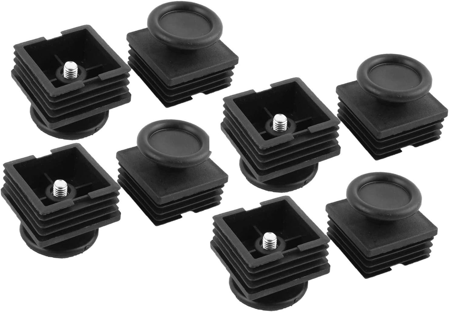 uxcell Leveling Feet 50 x 50mm Square Tube Inserts Kit Furniture Glide ...