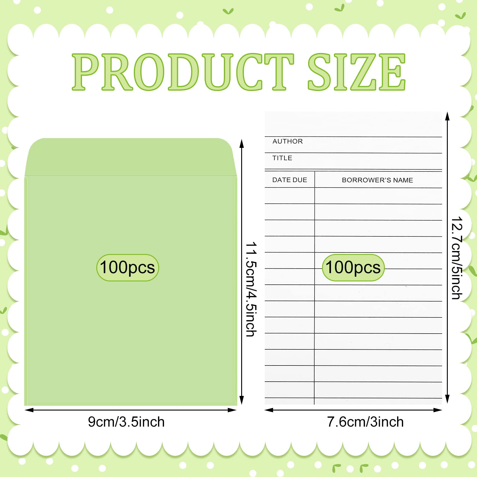 Printable Library Cards And Envelopes