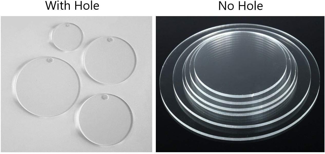 1/2 Inch Thick Plexiglass Clear Acrylic Round Disc - 1/2 Inch Thick 33 ...