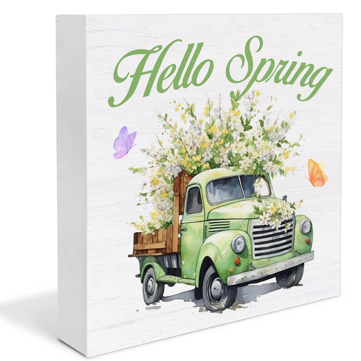Amazon.com : Spring Home Decor Farmhouse Spring Decorations Hello ...