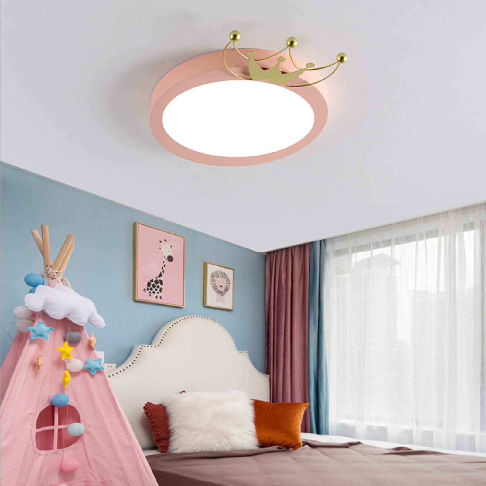 Princess Light Fixtures New Modern Luxury LED Crown Chandelier
