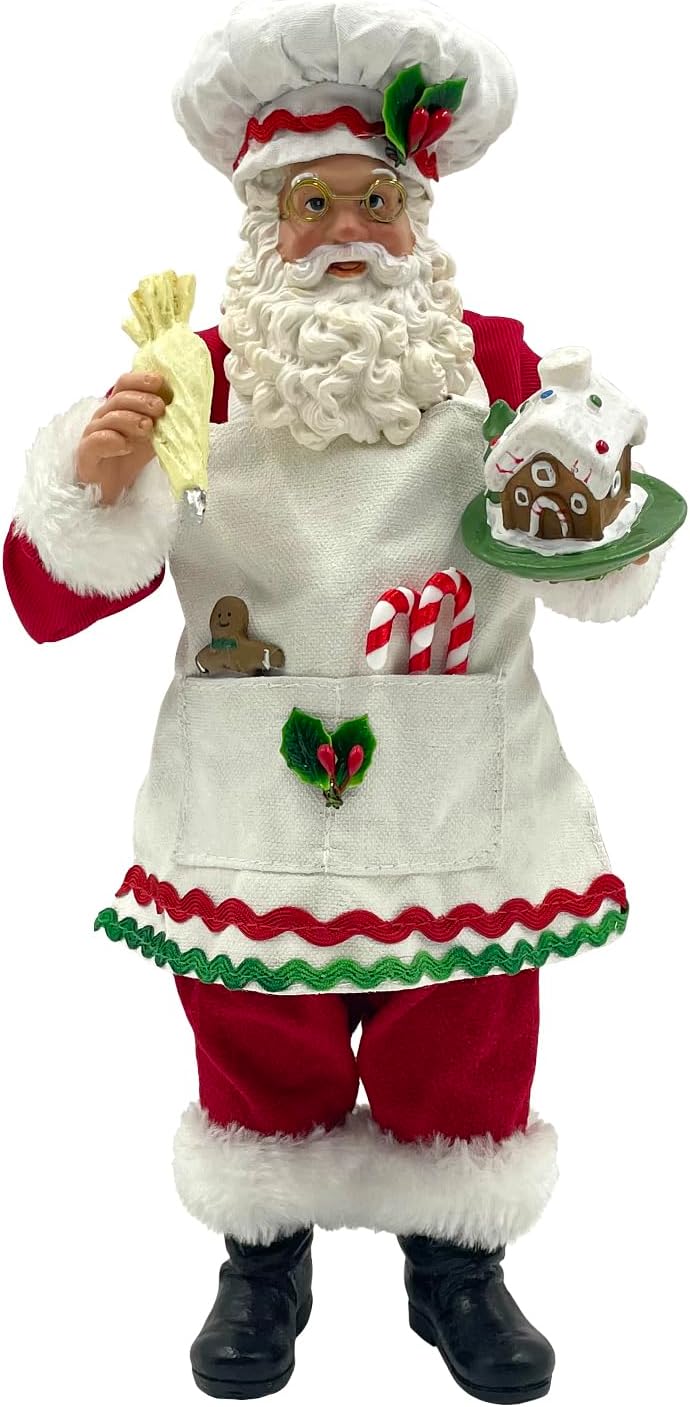 Amazon.com: Santa's Workshop 5625 Italian Santa Figurine, 12 ...