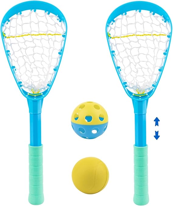 Amazon.com: Foayex Adjustable Mini Lacrosse Sticks for Kids, Outdoor ...