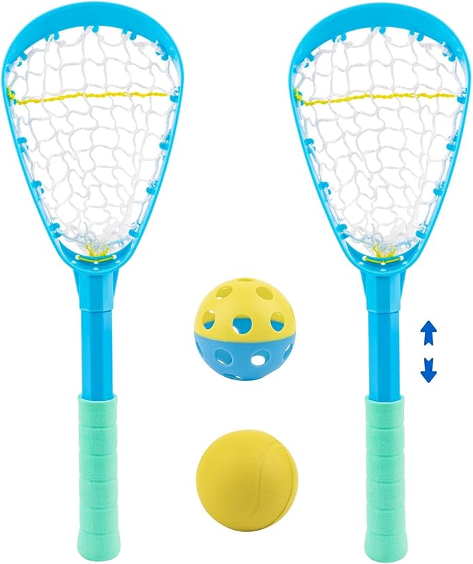 Amazon.com: Foayex Adjustable Mini Lacrosse Sticks for Kids, Outdoor ...