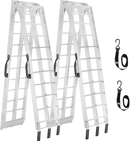 Amazon.com: MAXIVMAN Loading Ramps 2Pcs, 7.5FT Folding Aluminum Truck ...