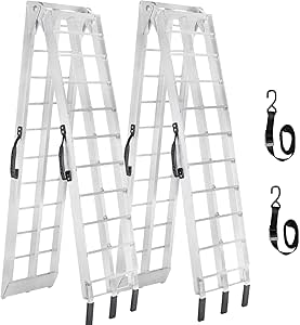 Amazon.com: MAXIVMAN Loading Ramps 2Pcs, 7.5FT Folding Aluminum Truck ...