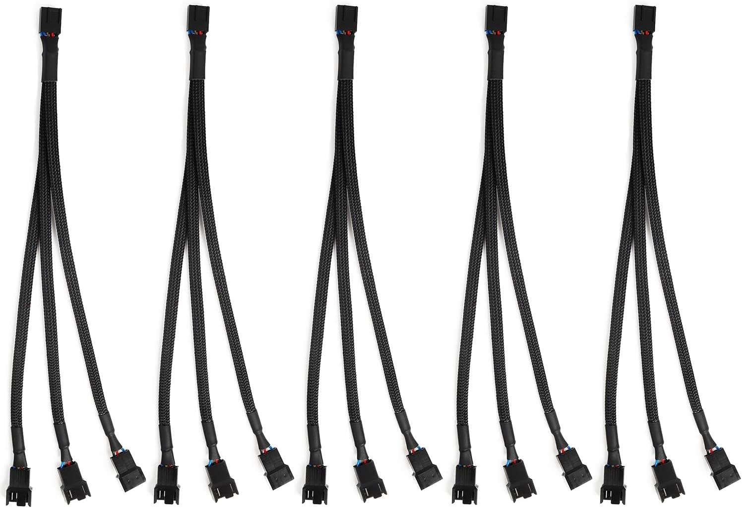 Amazon.com: Aypzuke 5 Pack Computer PC PWM Fan Splitter Cable 1 to 3 (4 ...