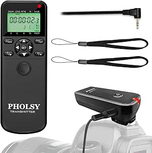 Amazon.com : PHOLSY Timer Intervalometer for Canon Shutter Release C6 Camera Remote Control for ...