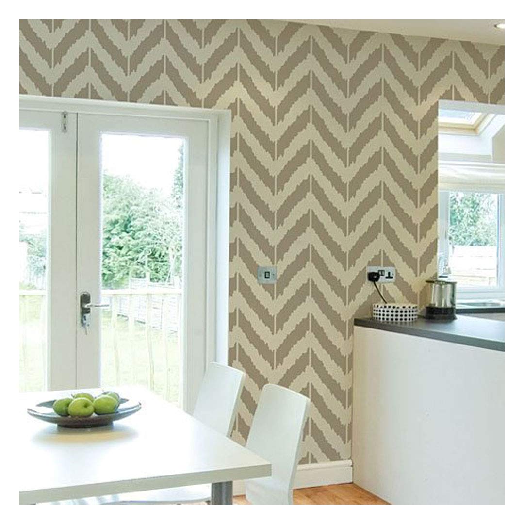 Oval Ikat Stencil Amazon.com: Ikat Zig Zag Allover Stencil : Tools