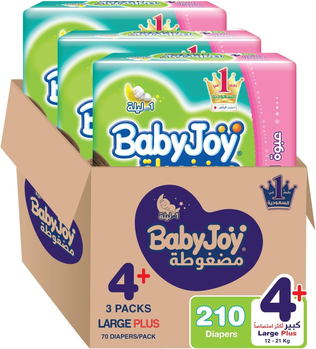 Babyjoy Compressed Diamond Pad, Size 4+, Large+, 12-21 Kg, Giant Box ...
