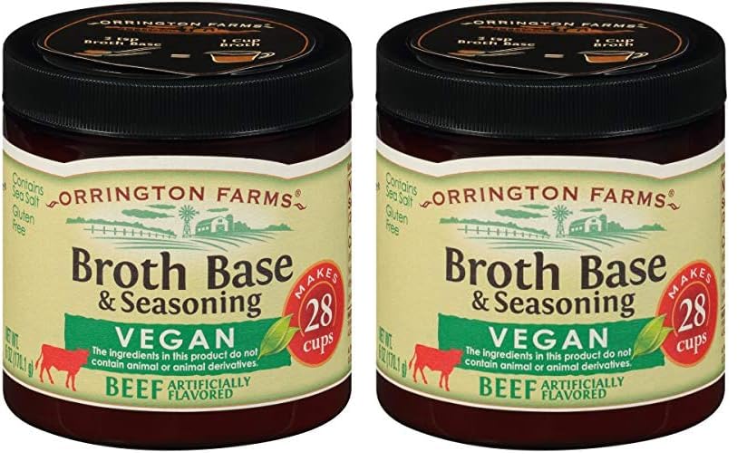 Amazon.com : Orrington Farms Flavored Broth Base and Seasoning, Vegan ...