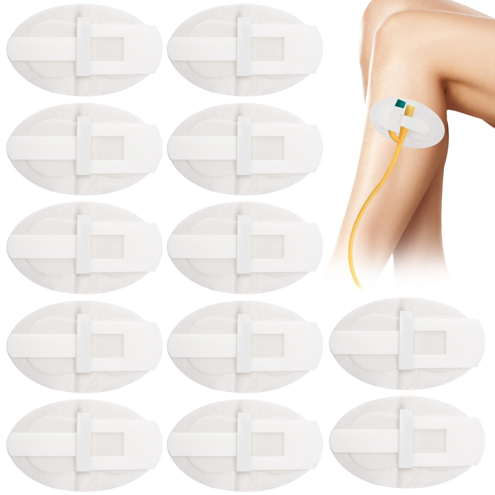 12Pcs Catheter Stabilization Device,Catheter Leg Bag Holder Catheter ...