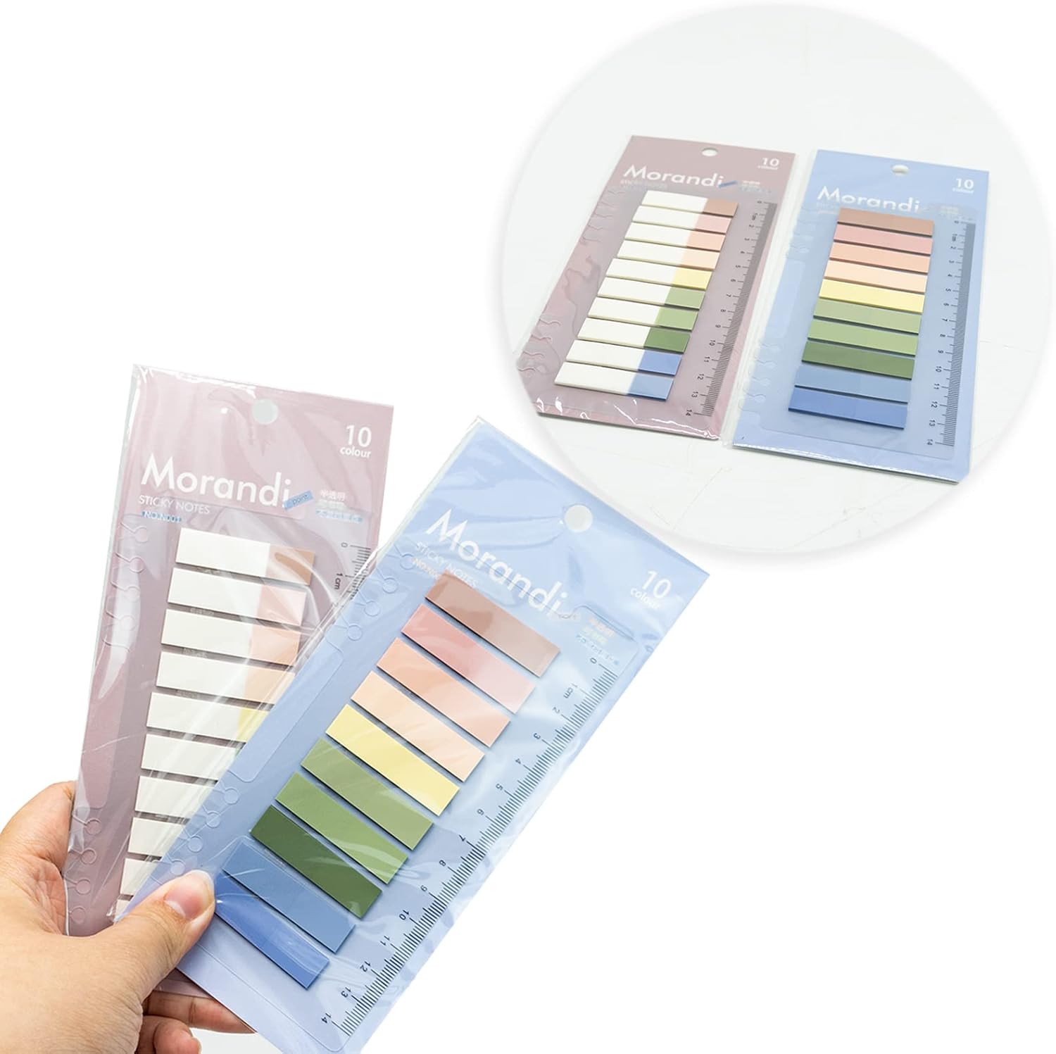 400 Sheets Mini File Tabs Small Fresh Translucent Waterproof Tabs Notes ...