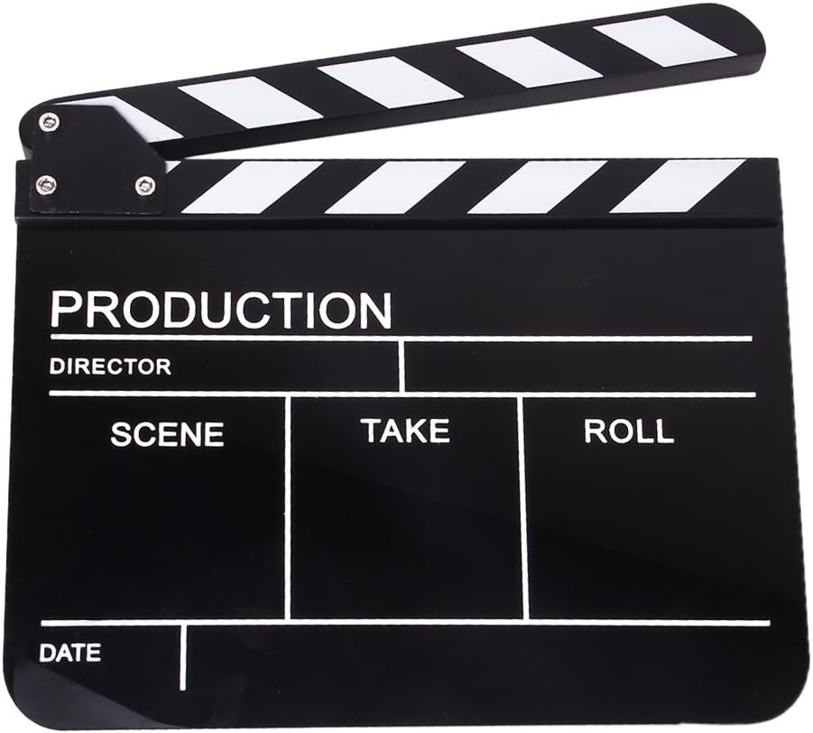 Amazon.com: Clapper Board Slate for TV Film Movie Black Board : Electronics