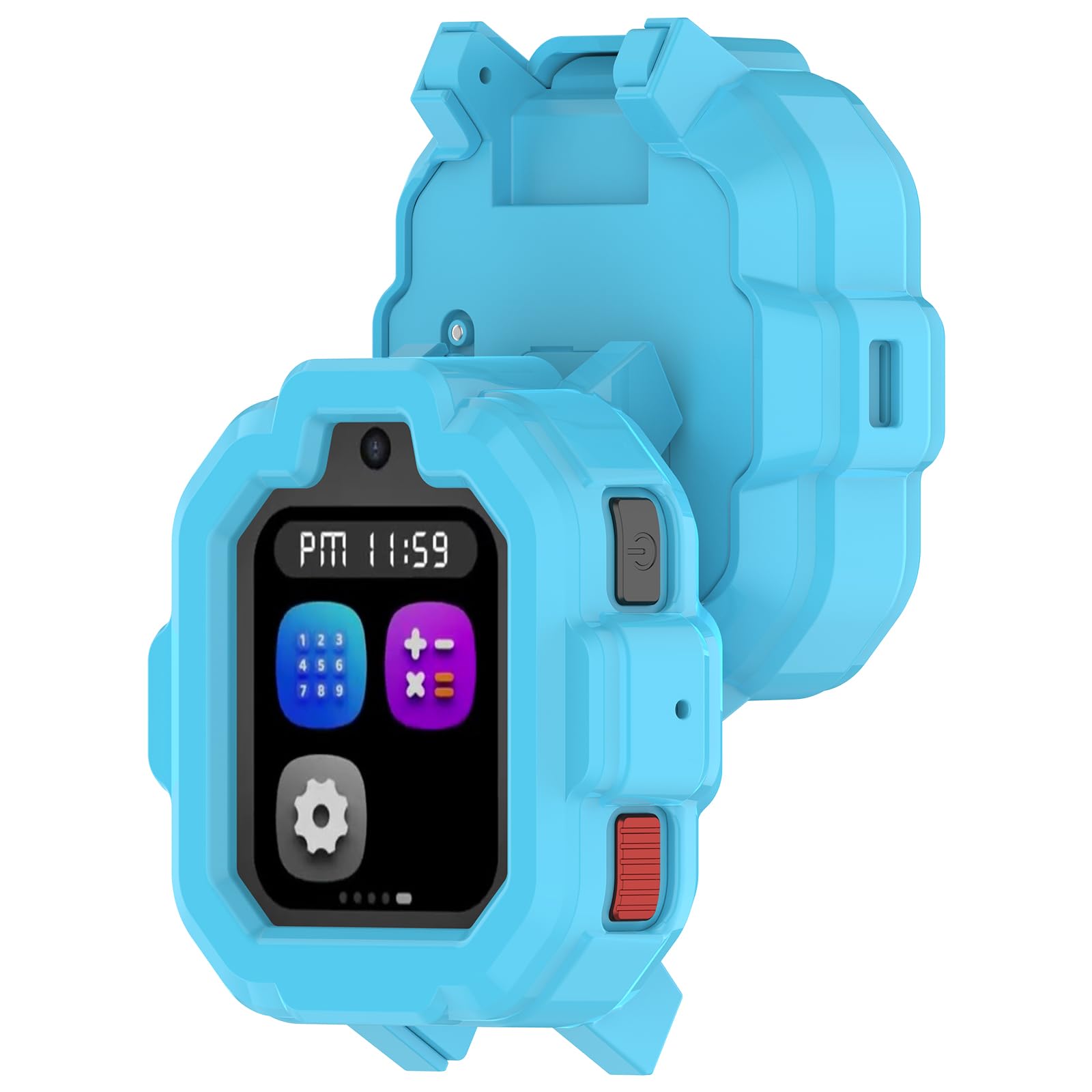 Jr Track 5 Screen Protector 2-Pack TickTalk 5 Smart Watch Case Cover ...