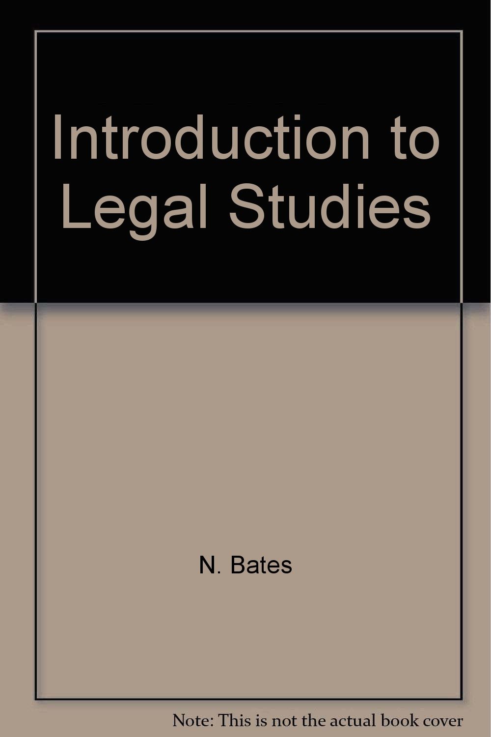 Introduction to Legal Studies: Bates, Nicholas: 9780409494037: Amazon ...