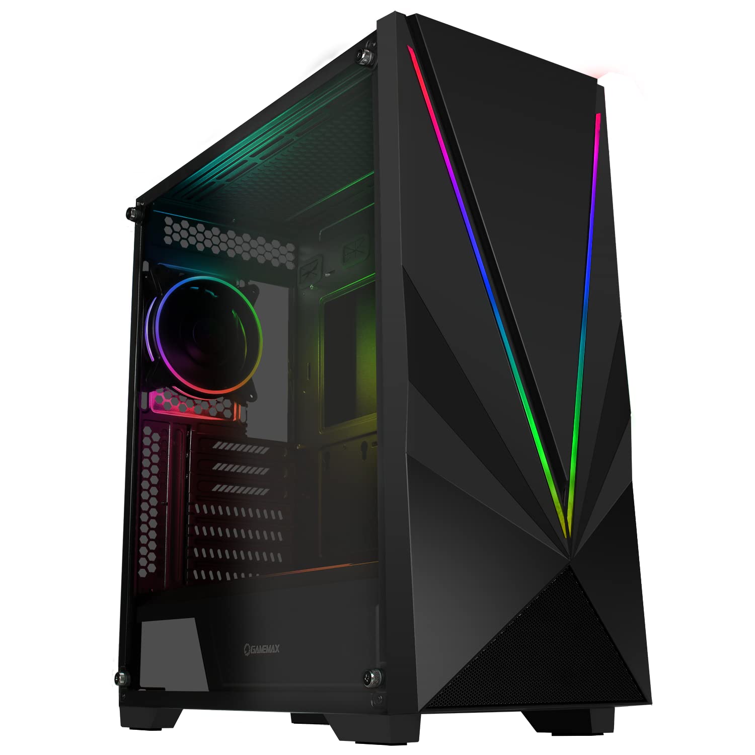 Buy GameMax Venus Mid-Tower ARGB PC Gaming Case, ATX, 1 x 120mm GameMax ...
