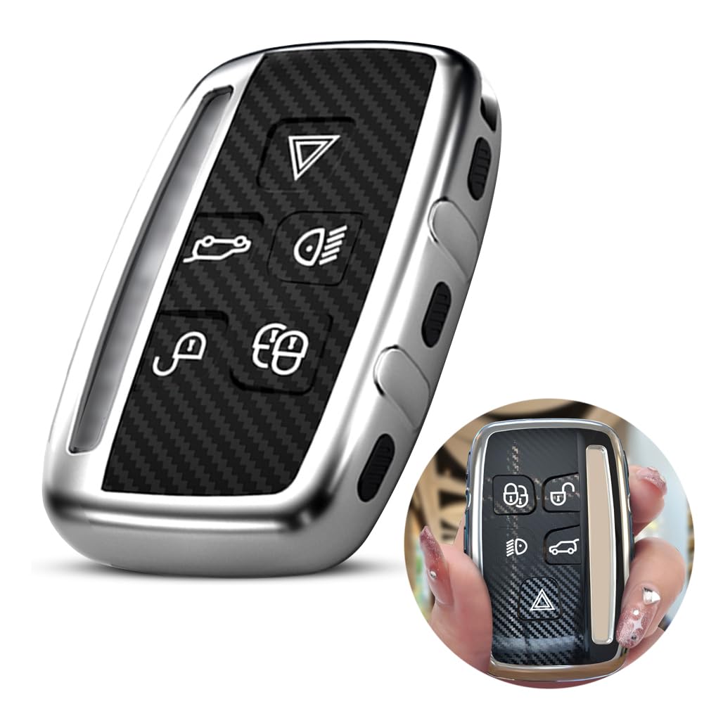 Key Fob Case Cover Fits for 5 Button Land Range Rover Discovery Jaguar ...