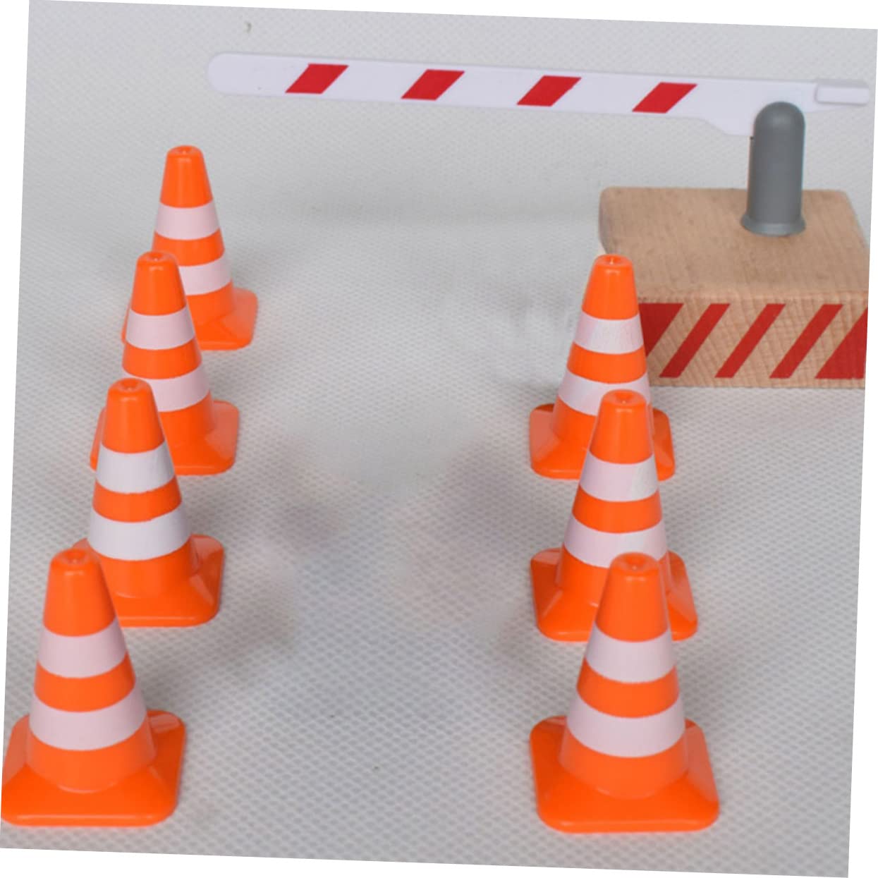 Traffic Cones WHAMVOX FRCOLOR 28Pcs Mini Roadblock Models Kids Toy ...
