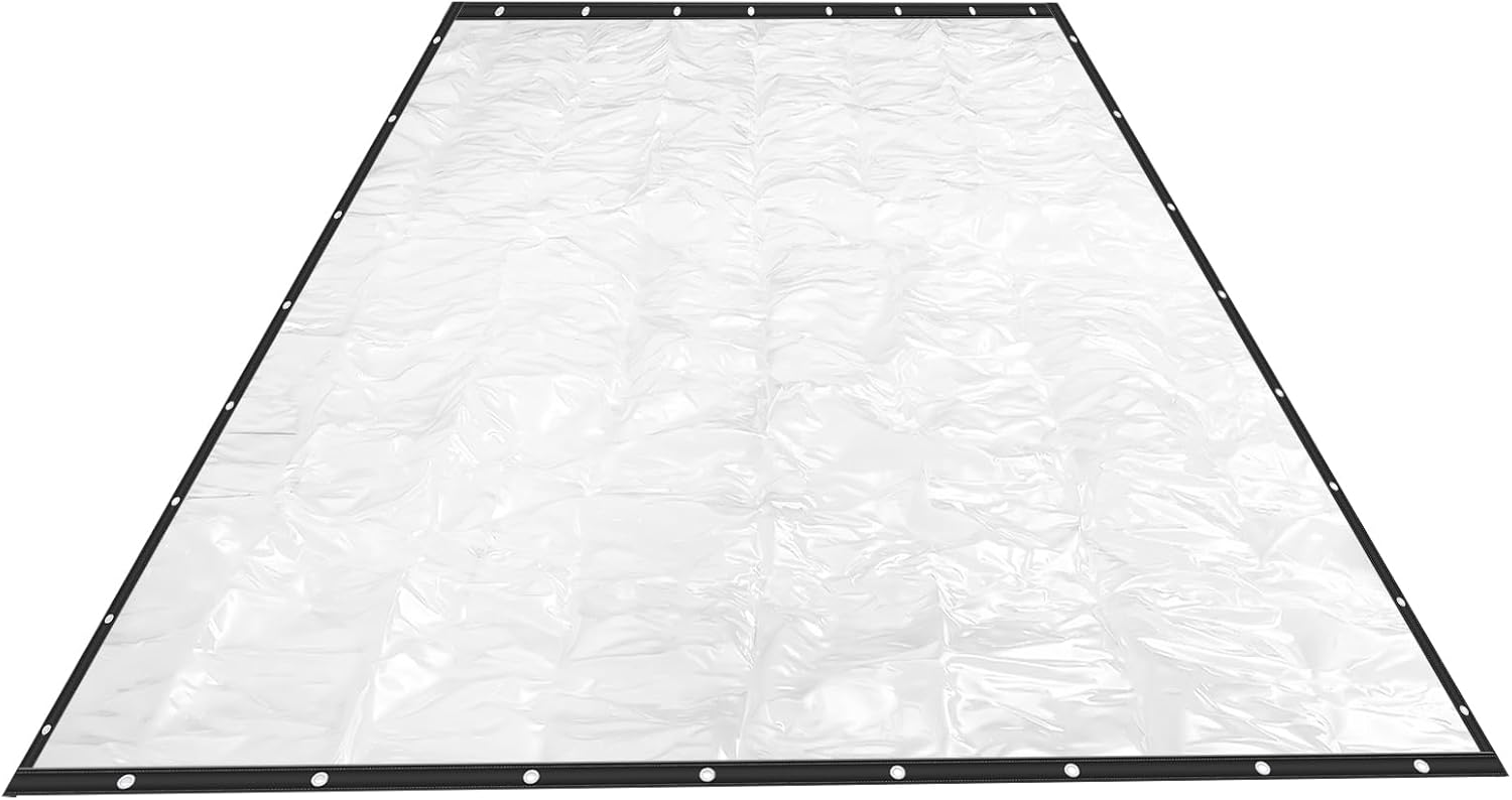 Amazon.com : Outdoor Clear Tarp Curtain, Commercial Grade Clear Awning ...