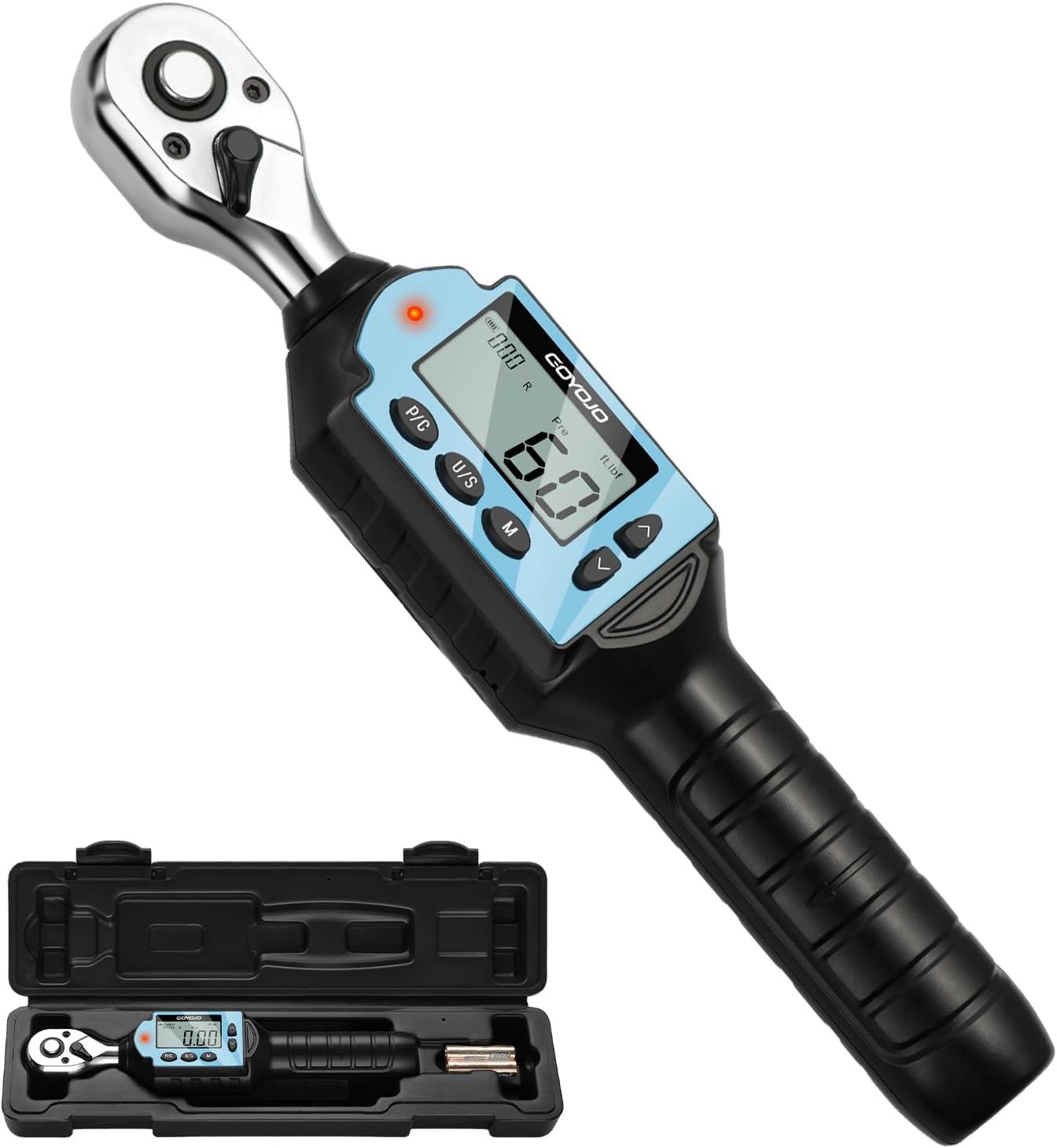 Amazon | 京都機械工具(KTC) デジタルトルクレンチ デジラチェ GEK060-R3 グレー|ブラック|レッド | トルクレンチ
