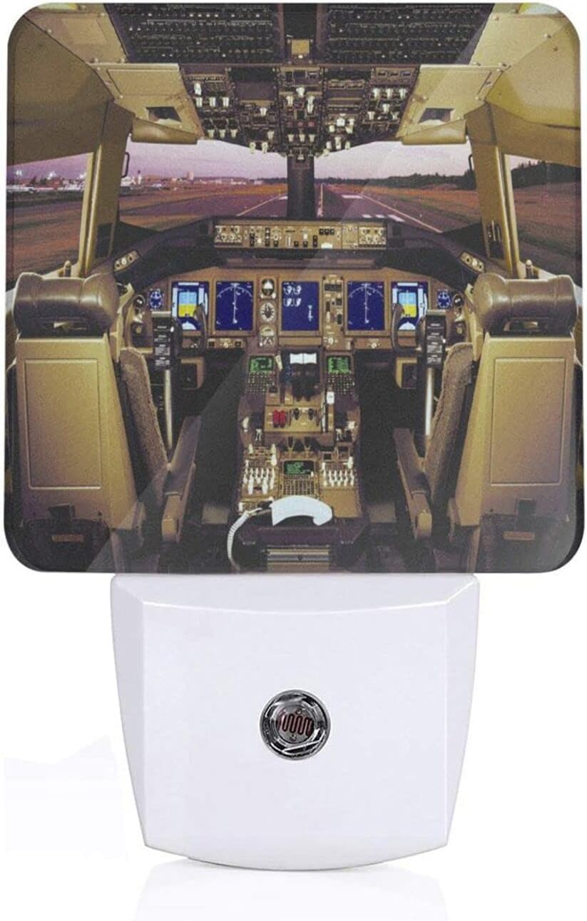Airplane Cockpit Night Light Plug in Led Lamp Automatic Sensor Night ...