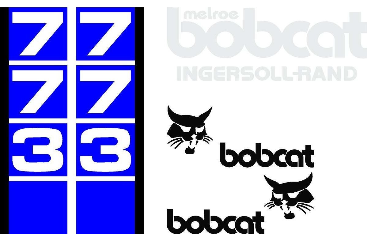 Buy 773 Fits Bobcat Excavator Decal Set Whole Machine Melroe Ingersoll ...