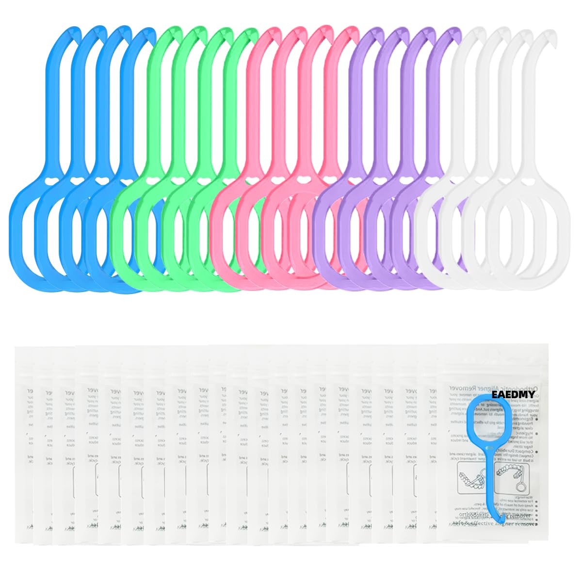 Amazon.com : EAEDMY 20PCS Individually Wrapped Clear Aligner Removal ...