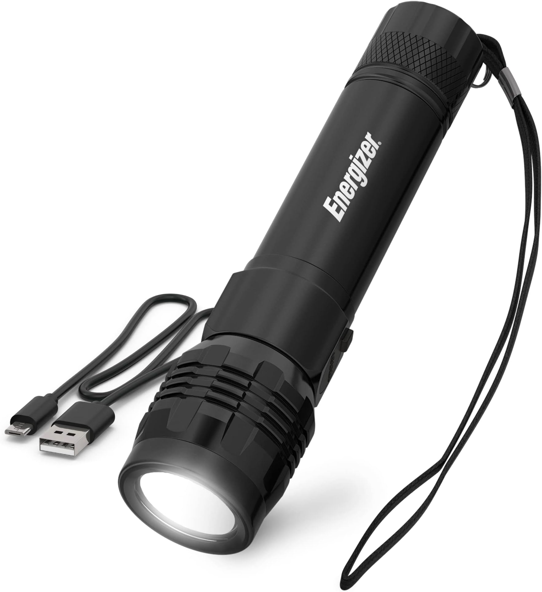 Energizer Rechargeable LED Flashlight X1000, Hybrid Power Capability ...