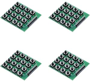 Treedix 4pcs 8 Pin 4x4 Matrix 16 Keyboard Button Keypad Module ...