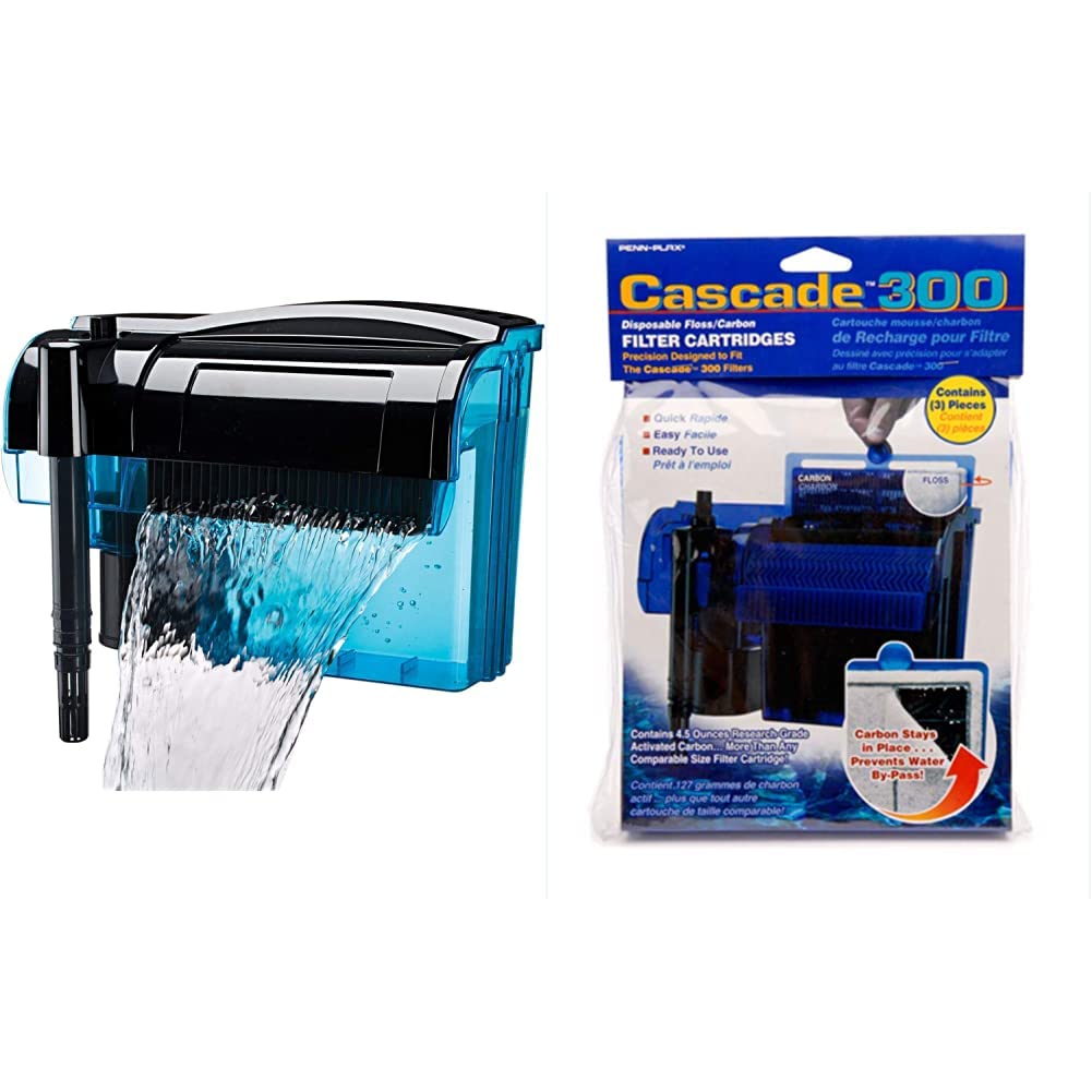 Amazon.com : Penn-Plax Cascade 300 Power Filter Cascade 300 GPH Filter ...
