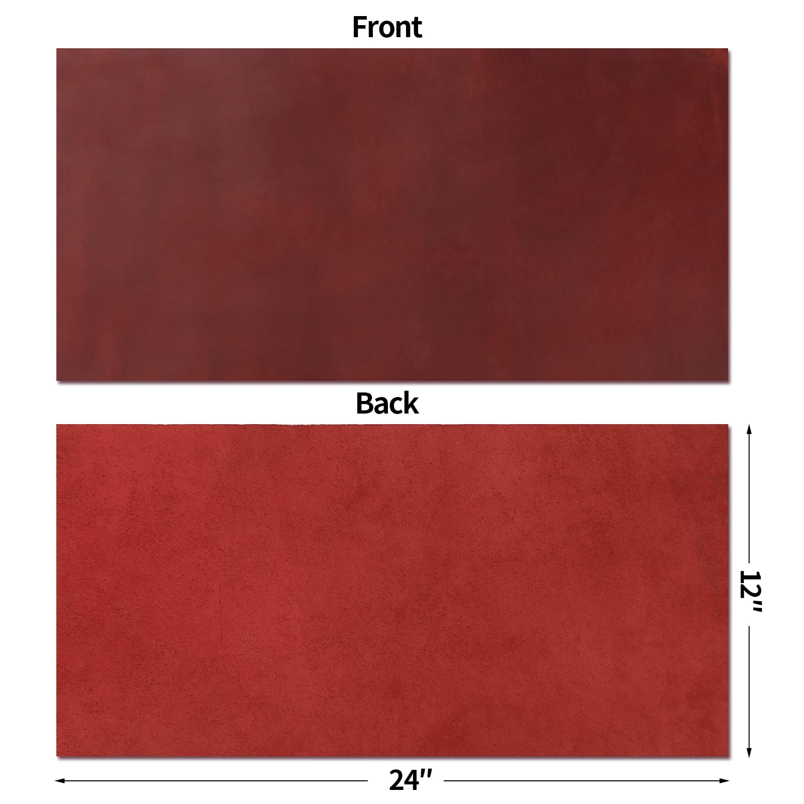 Snapklik.com : RingSun 12X24 Red Leather Sheets For Crafts